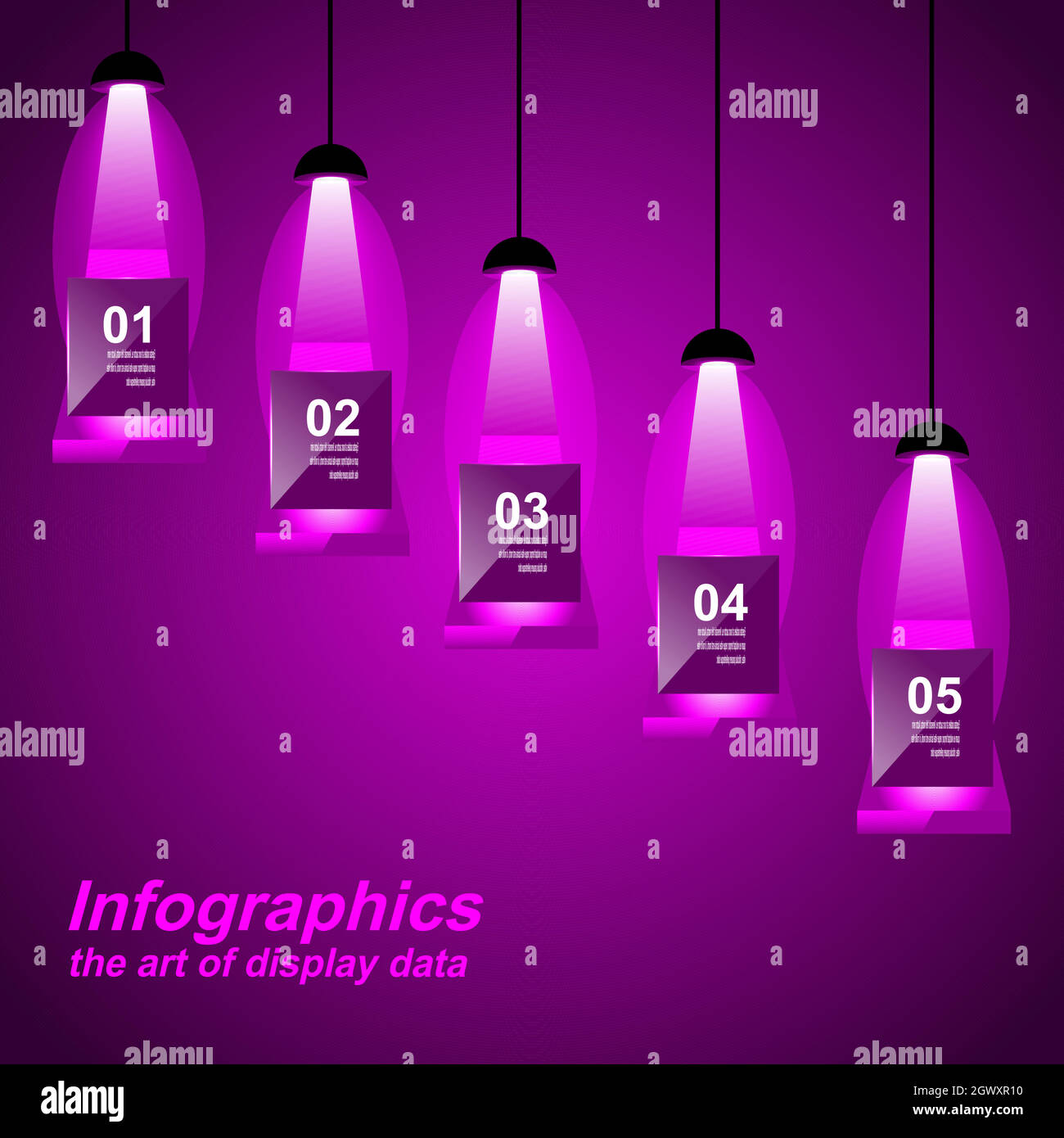 Infographic display template. Idea to display information, ranked and ...
