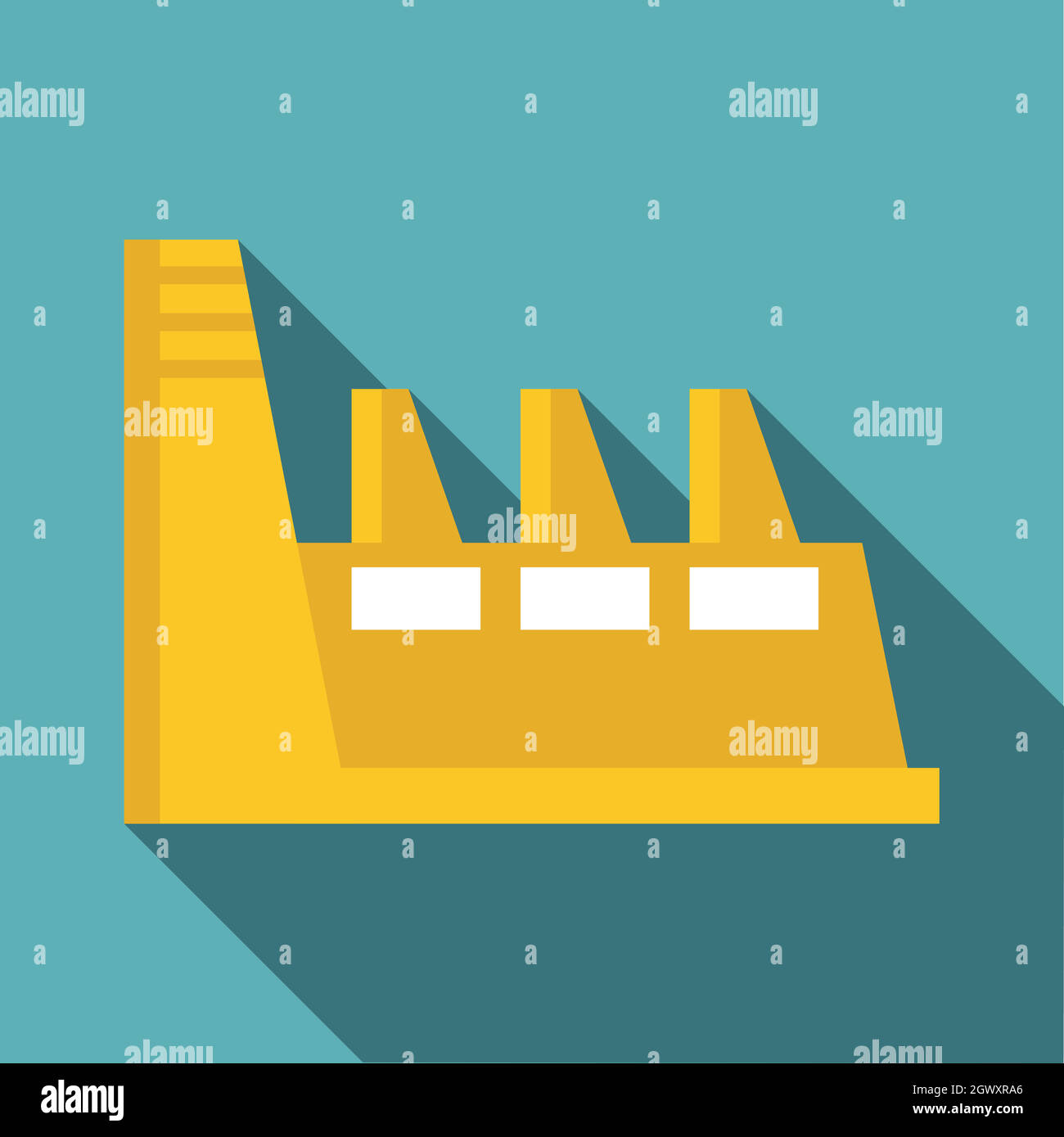 Yellow factory Stock Vector Images - Alamy