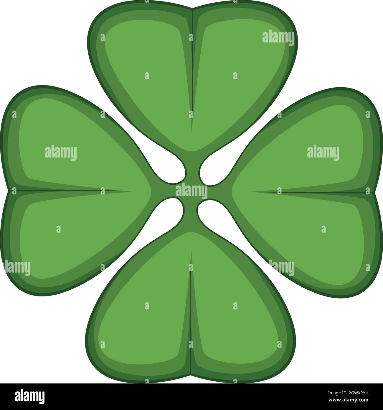 Cloverleaf icon, cartoon style Stock Vector Image & Art - Alamy