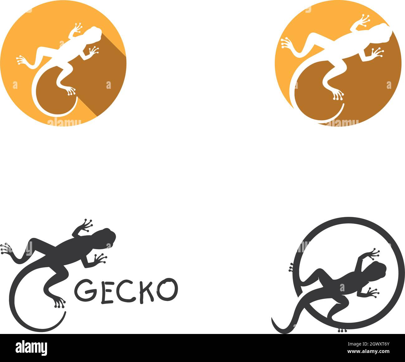 Gecko logo vector icon template Stock Vector Image & Art - Alamy