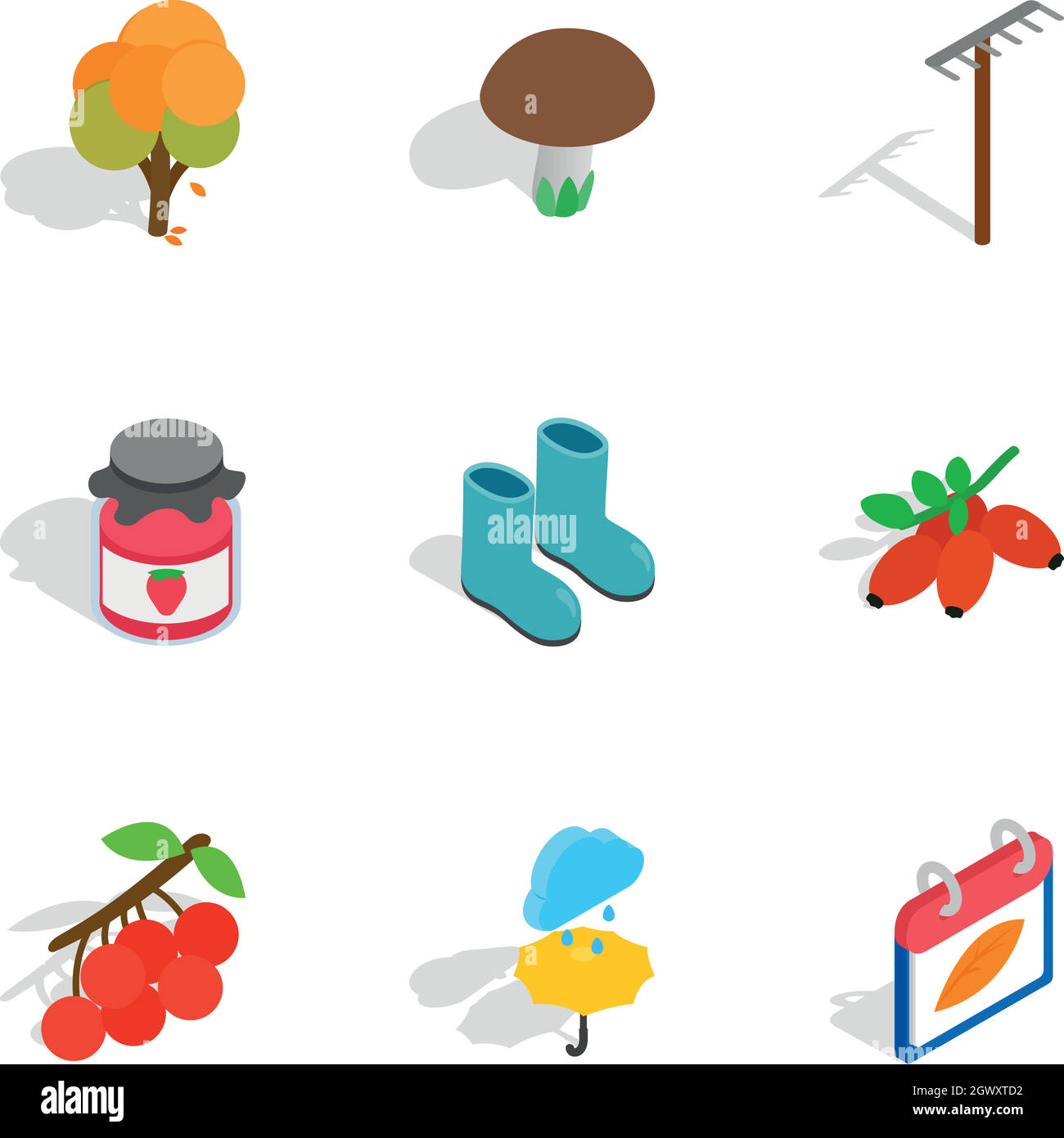 Fall icons hi-res stock photography and images - Alamy