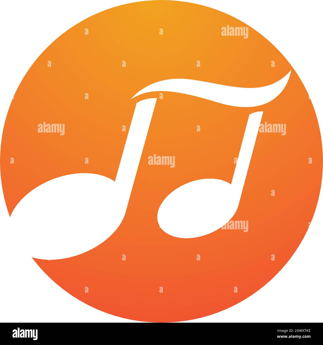 Music note Icon Vector Stock Vector Image & Art - Alamy