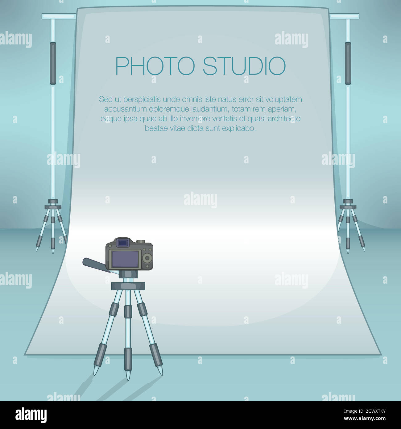 Photo studio concept, cartoon style Stock Vector Image & Art - Alamy