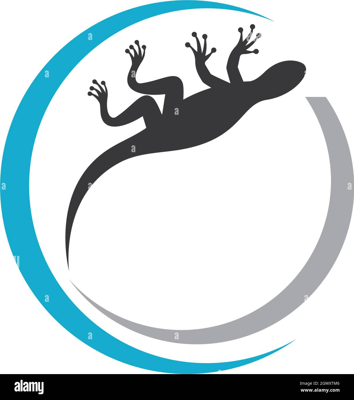 Gecko logo vector icon template Stock Vector Image & Art - Alamy