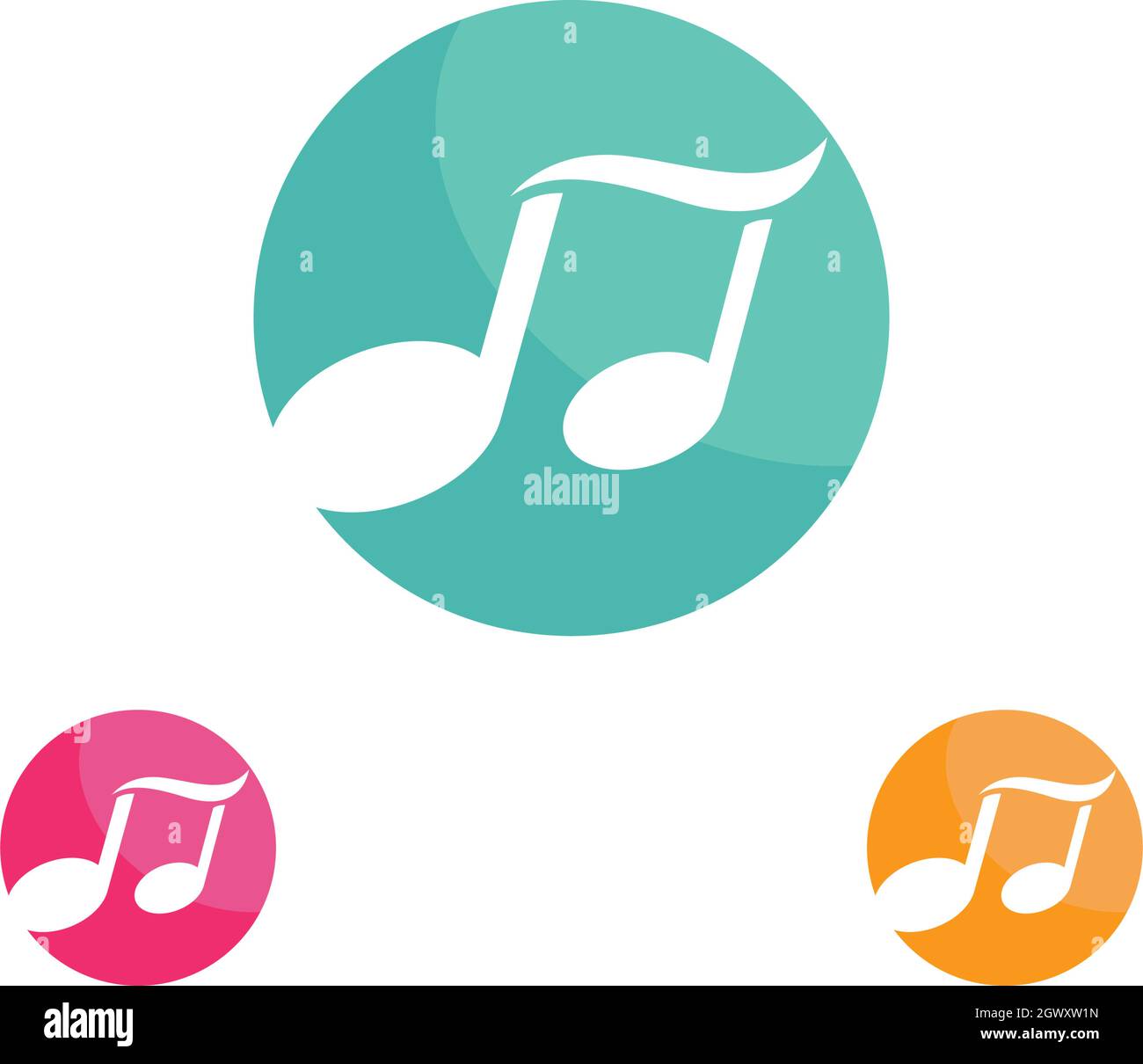 Music note Icon Vector Stock Vector Image & Art - Alamy