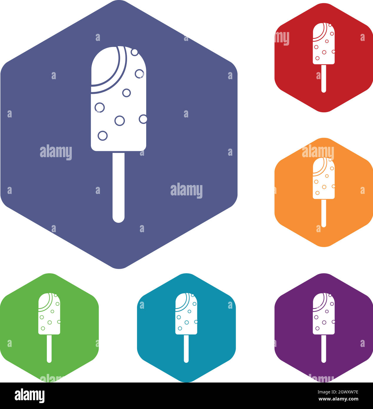 Ice cream icons set Stock Vector Image & Art - Alamy