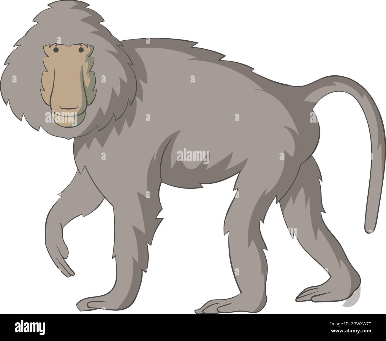 Baboons icon, cartoon style Stock Vector Image & Art - Alamy