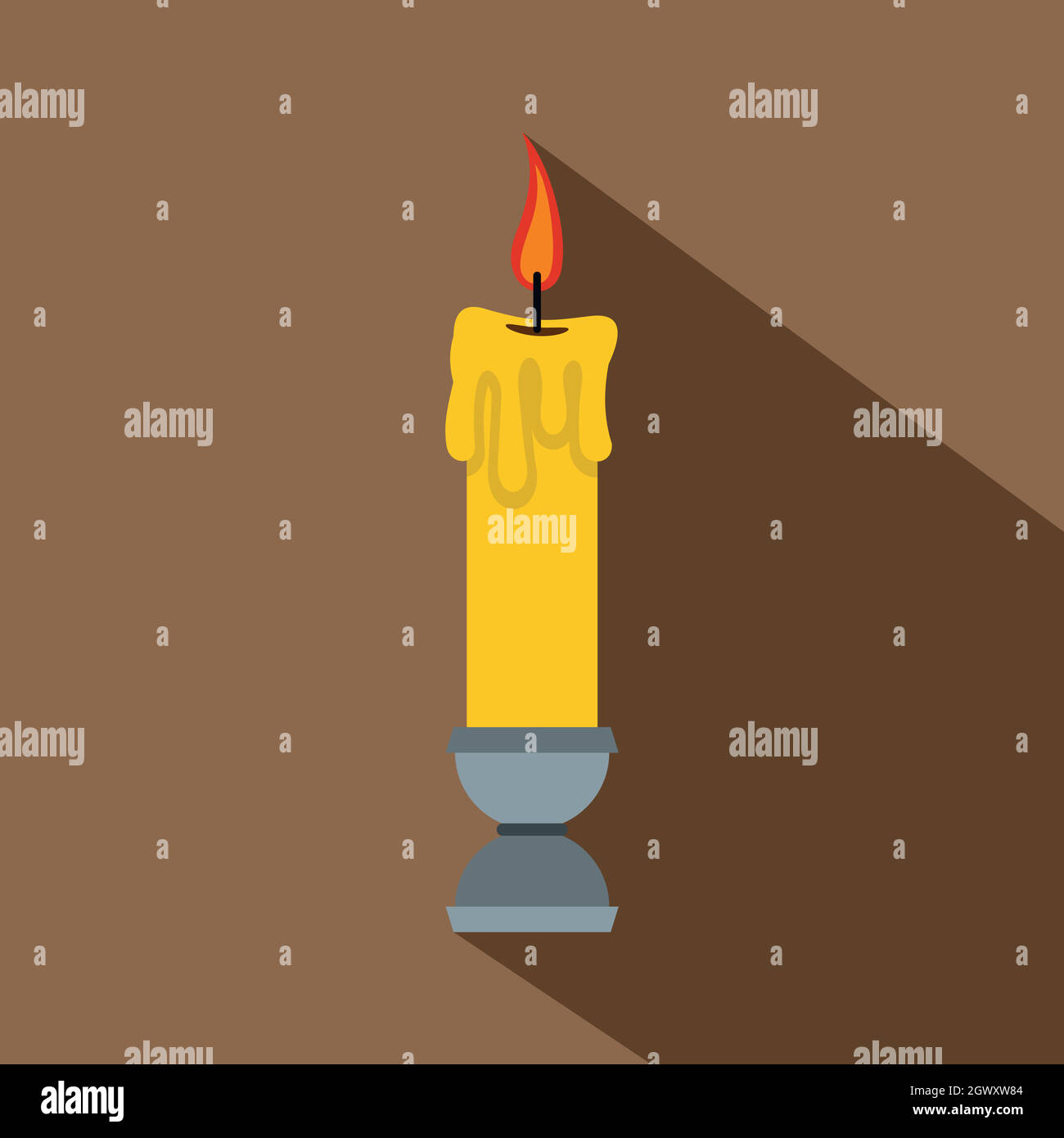 Easter candle church Stock Vector Images - Alamy