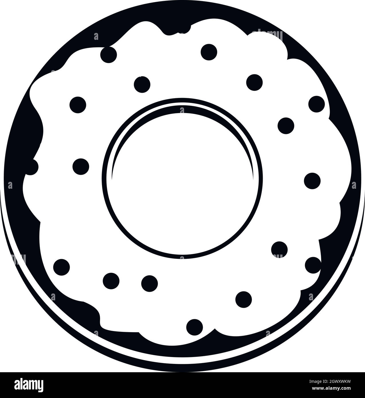 Donut icon , simple style Stock Vector Image & Art - Alamy