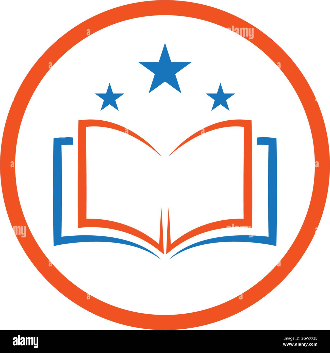 Book education logo hi-res stock photography and images - Alamy