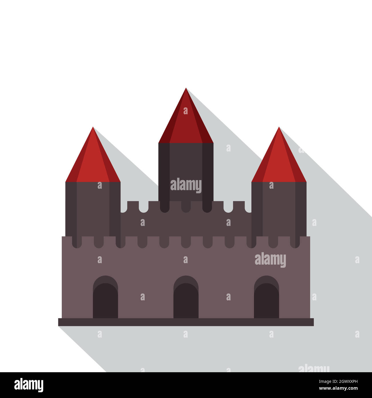 Ruin castle Stock Vector Images - Alamy