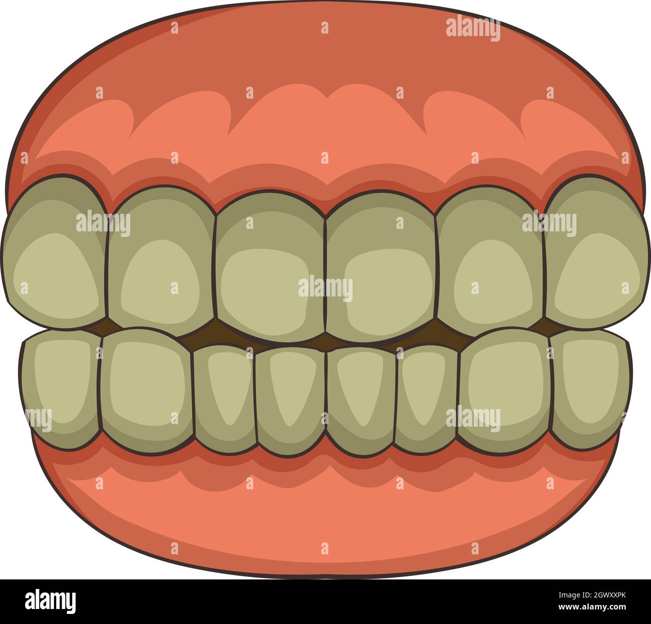 Cartoon teeth hi-res stock photography and images - Alamy