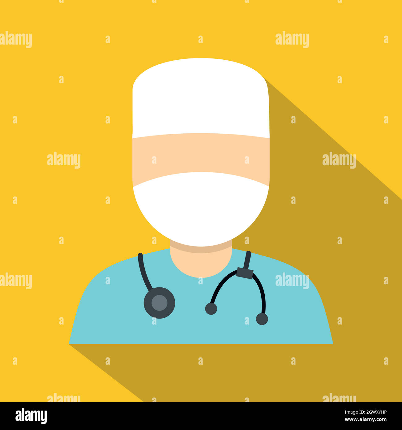 Illness service stethoscope treatment sign Stock Vector Images - Alamy
