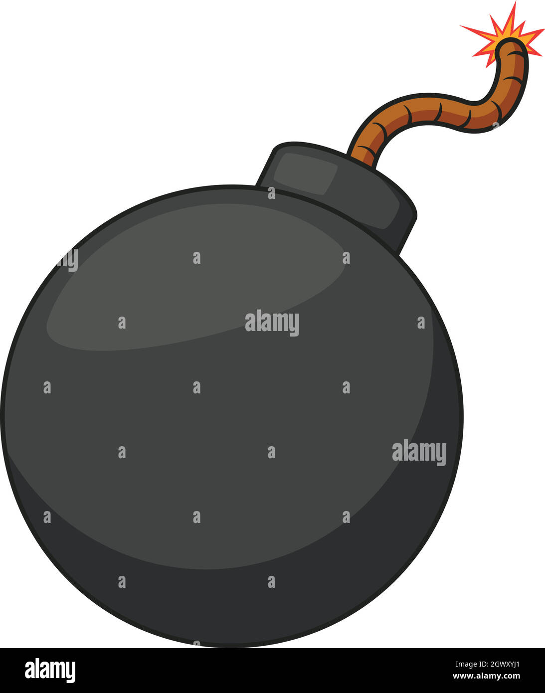 Retro bomb icon, cartoon style Stock Vector Image & Art - Alamy