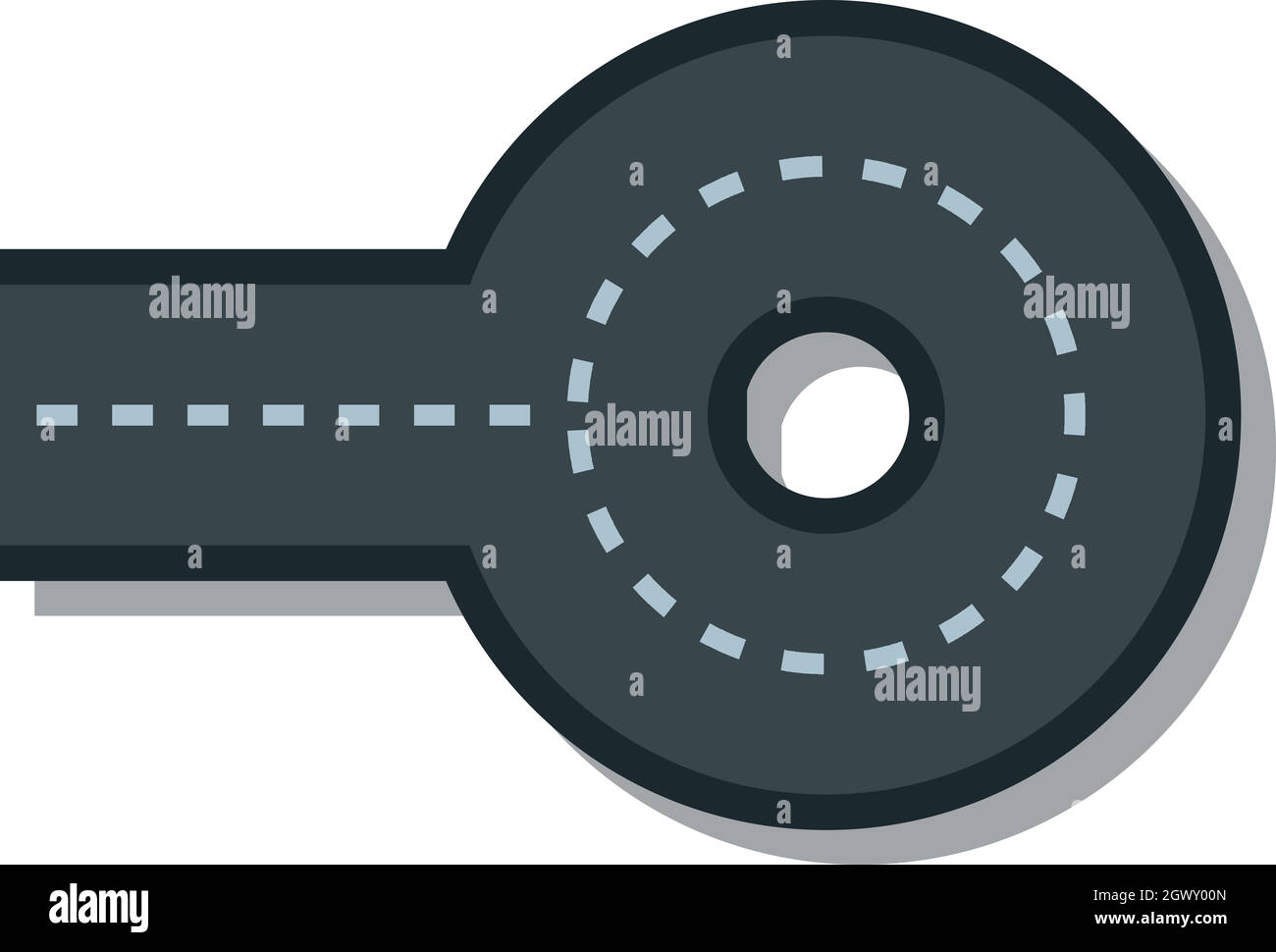 Circular junction road sign Stock Vector Images - Alamy