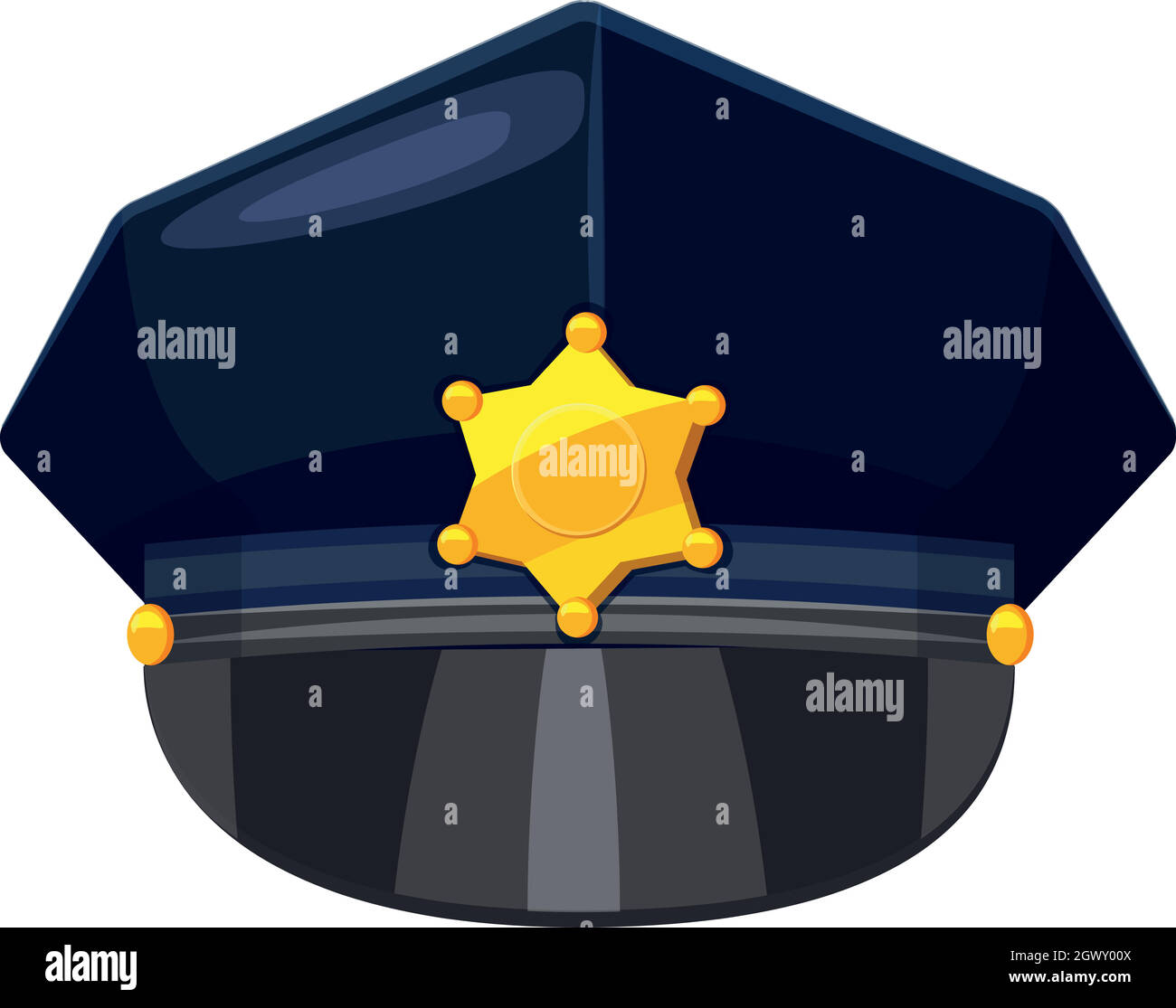 Police officer cap icon Stock Vector Images - Alamy