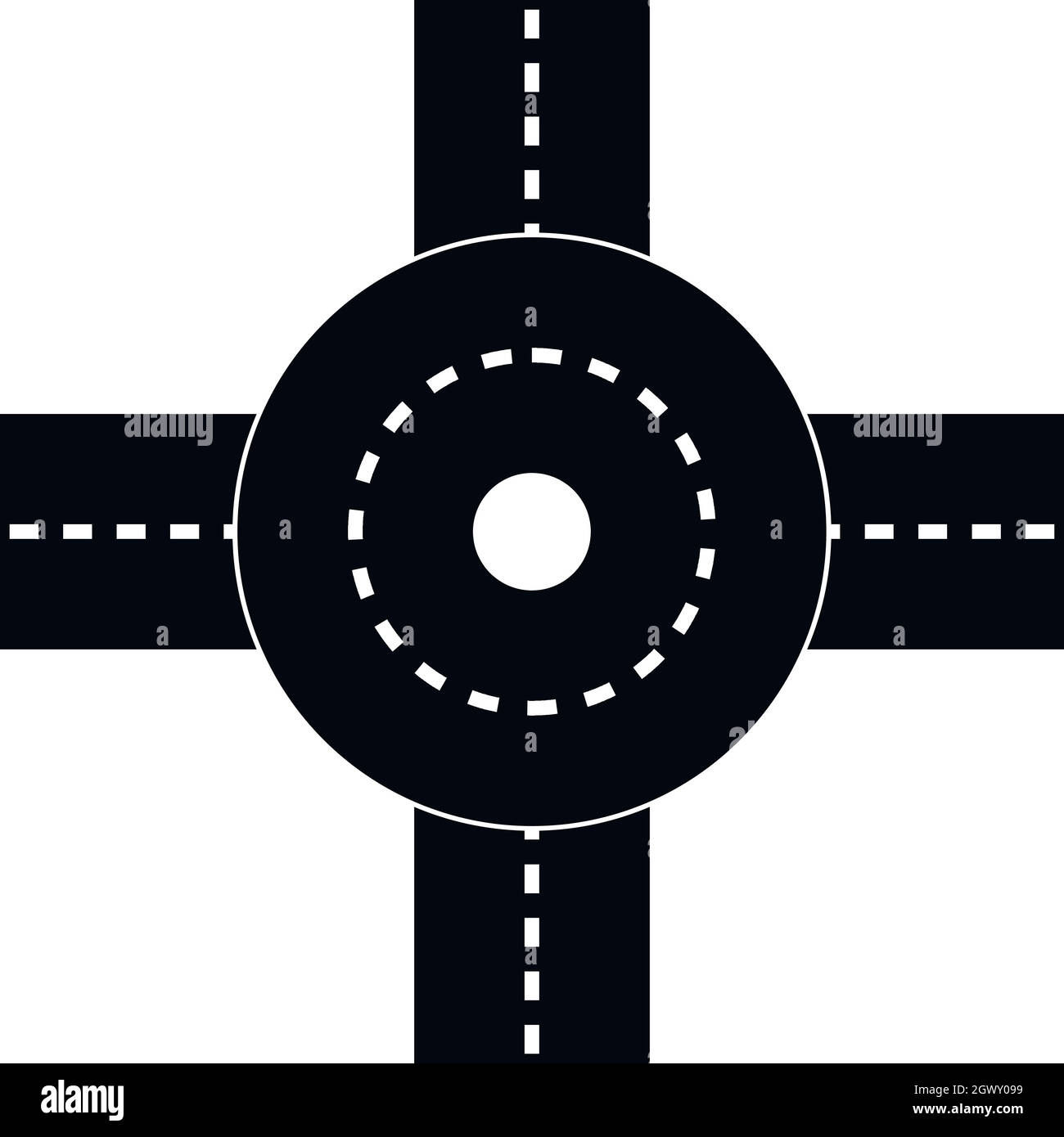 Road markings and junction High Resolution Stock Photography and Images ...