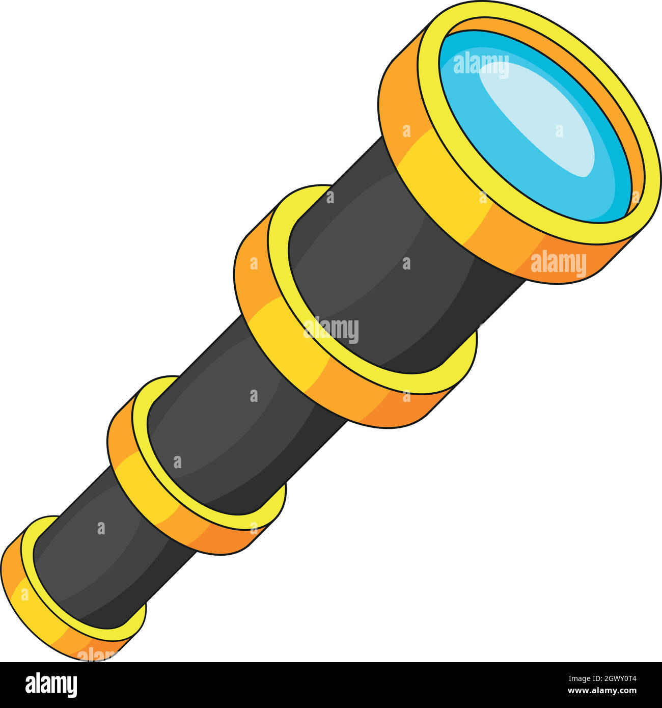 Antique telescope icon, cartoon style Stock Vector Image & Art - Alamy