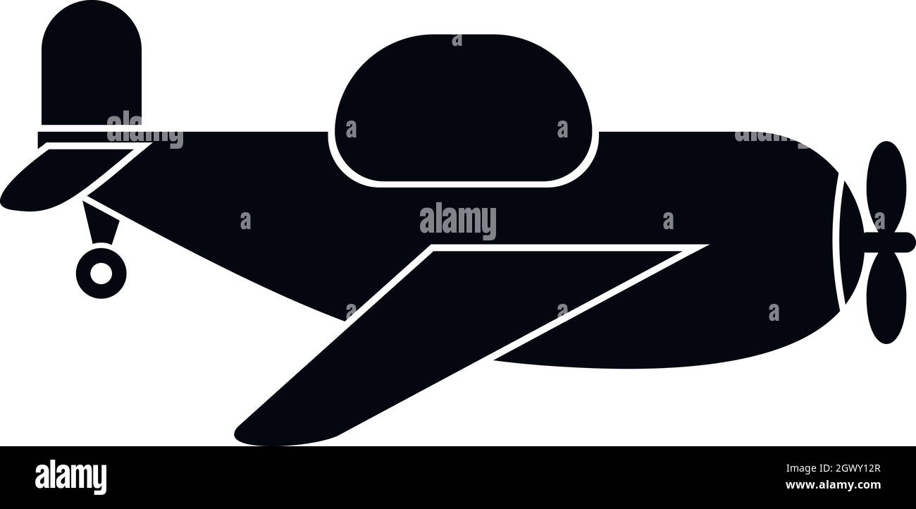 Toy plane icon, simple style Stock Vector Image & Art - Alamy