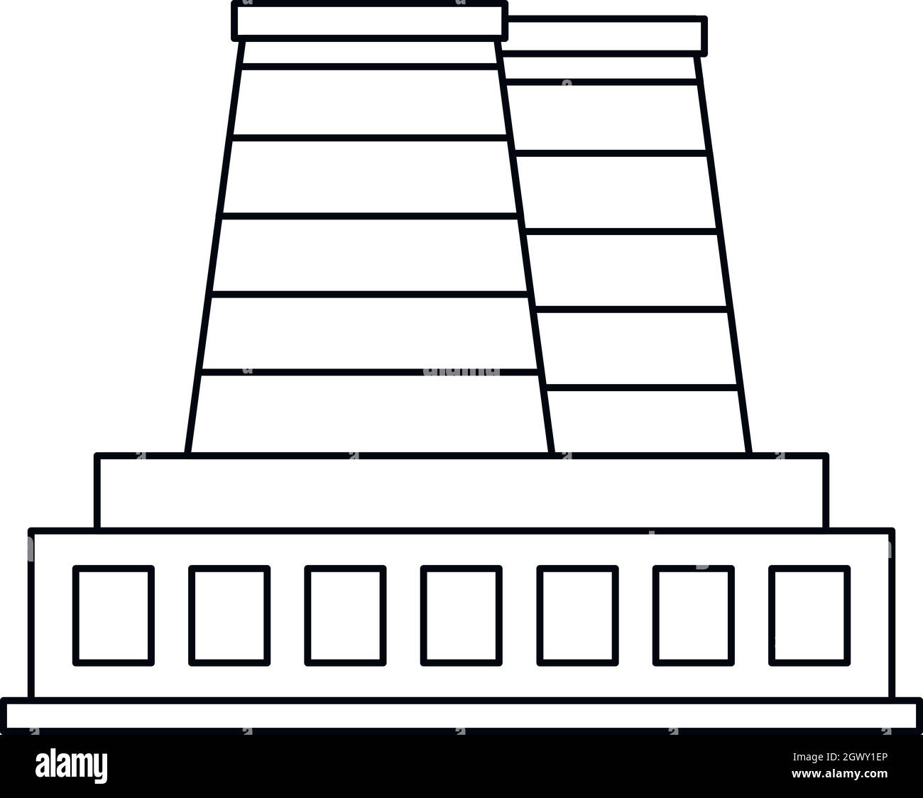 Factory outline hi-res stock photography and images - Alamy
