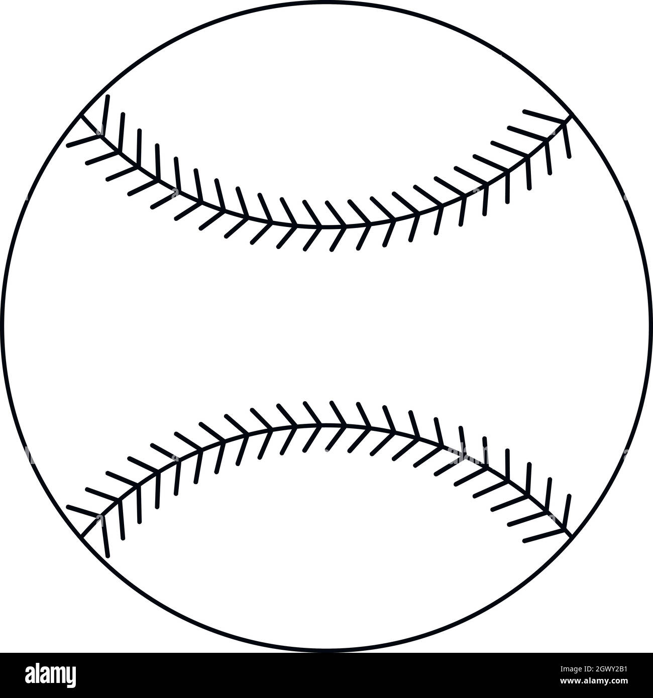 Baseball ball icon, outline style Stock Vector Image & Art - Alamy