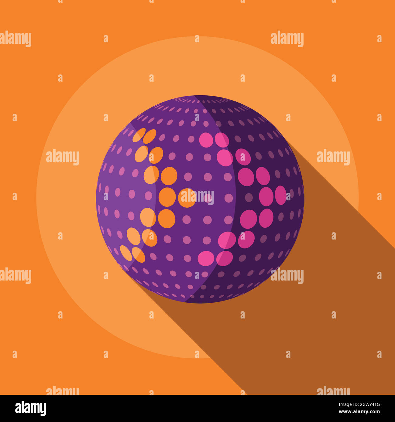 Purple planet icon, flat style Stock Vector Image & Art - Alamy