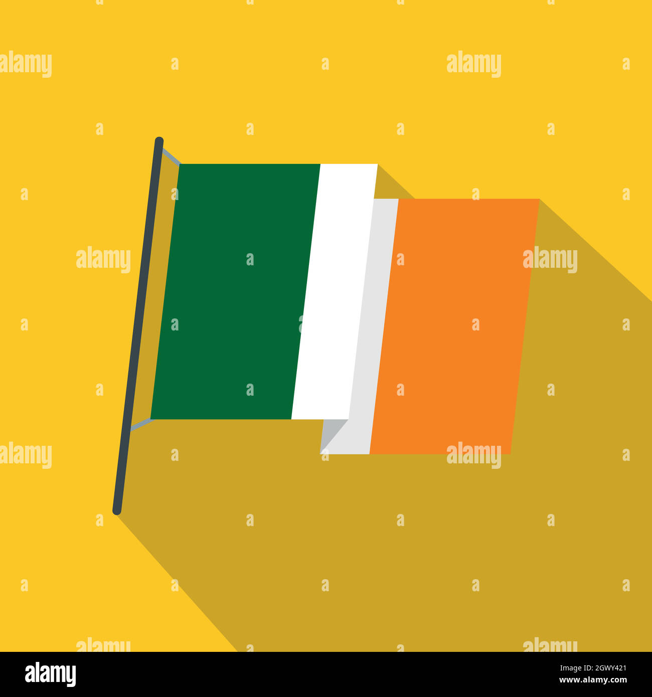 Ireland saint patrick day flag Stock Vector Images - Alamy