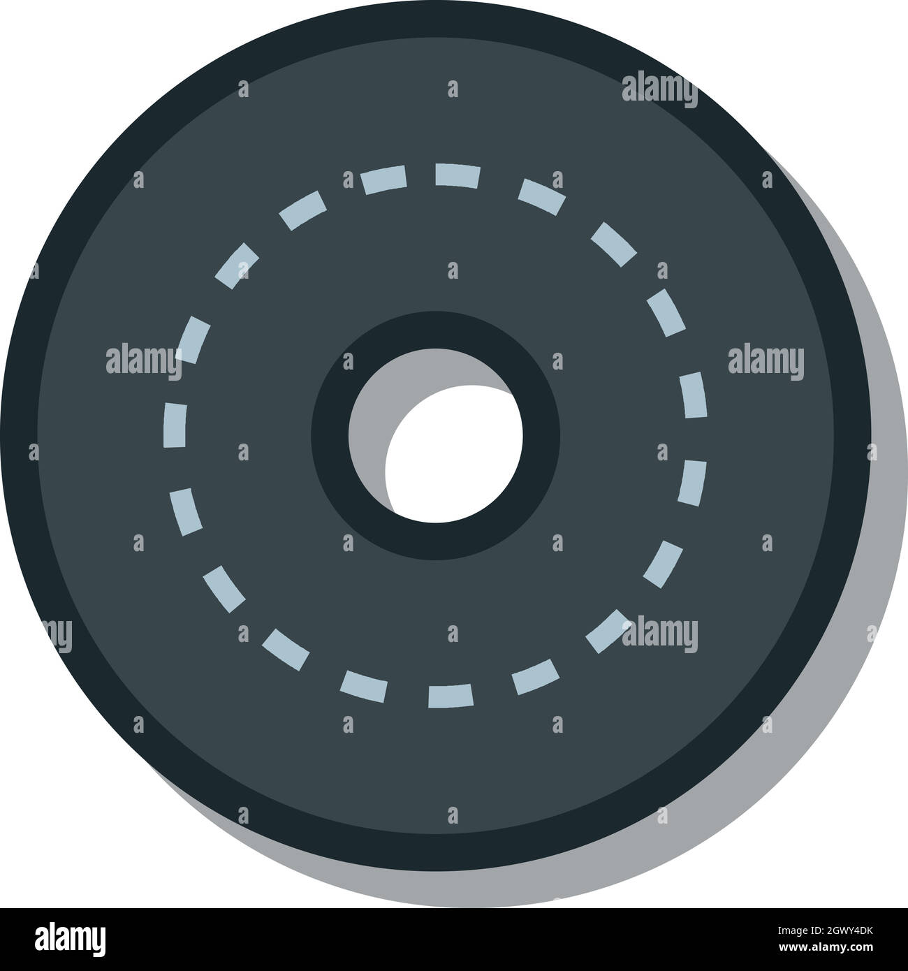 Circle road icon, flat style Stock Vector Image & Art - Alamy