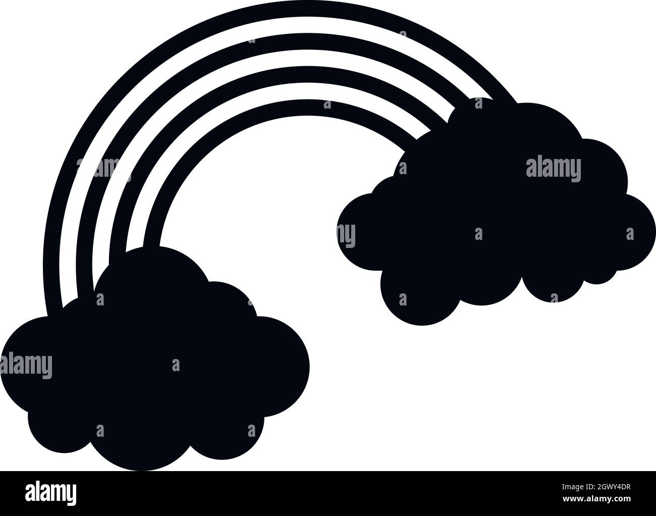 Rainbow icon, simple style Stock Vector Image & Art - Alamy