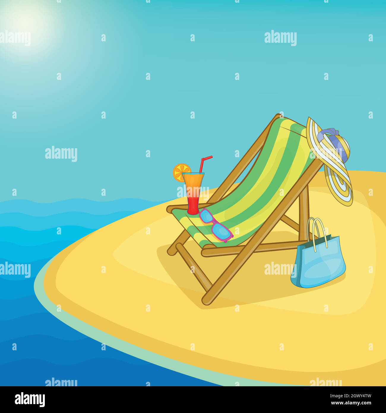Vacation sea shell cartoon Stock Vector Images - Alamy