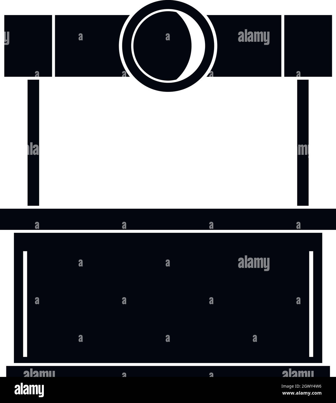 Shopping counter icon, simple style Stock Vector Image & Art - Alamy