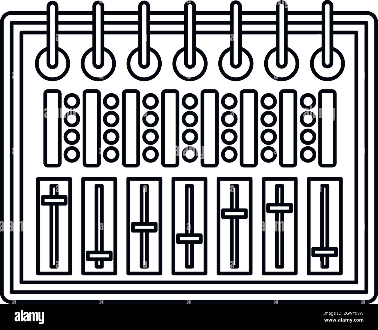 Professional audio studio sound Stock Vector Images - Alamy