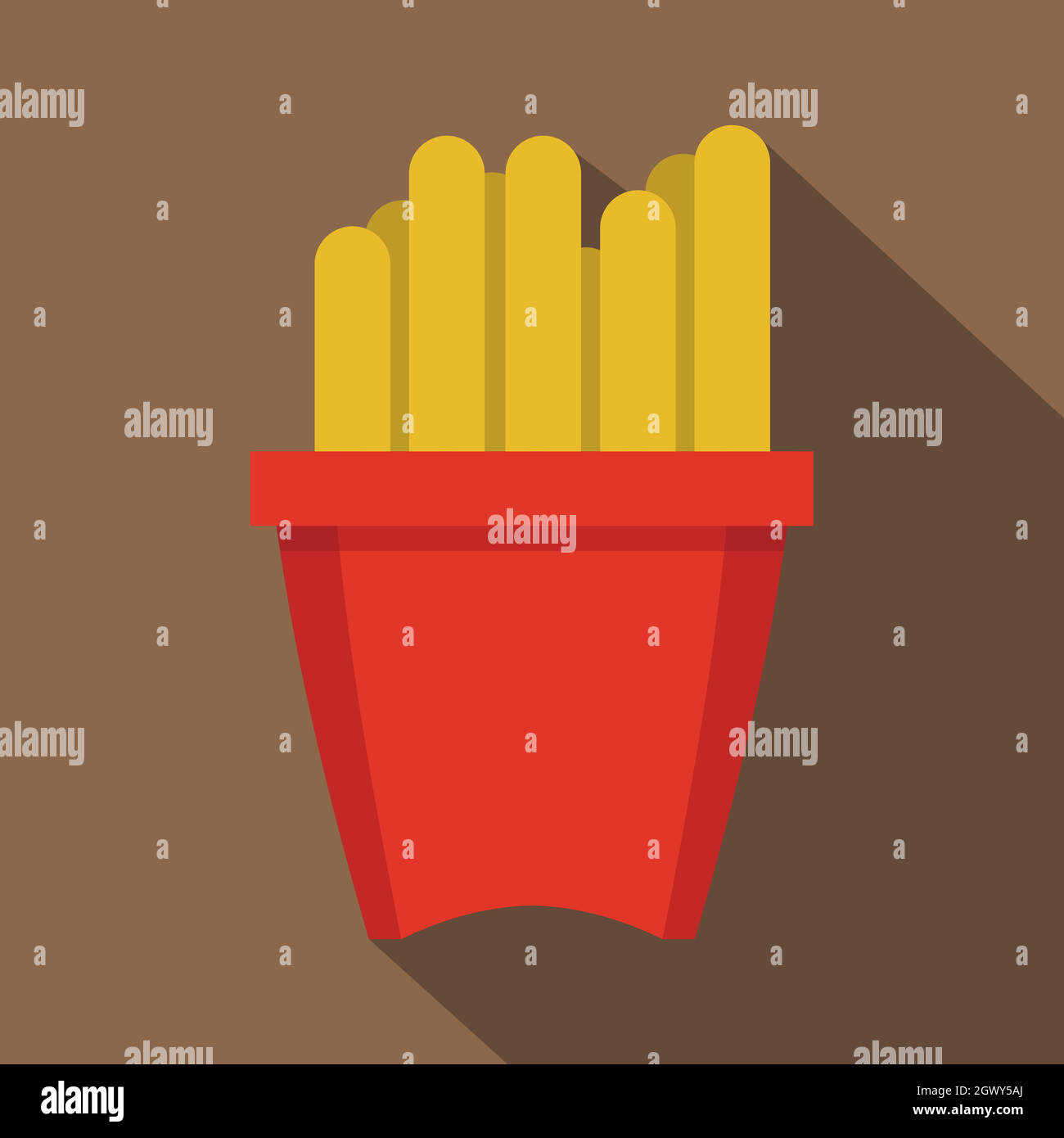 Cooked french fries in Stock Vector Images - Alamy