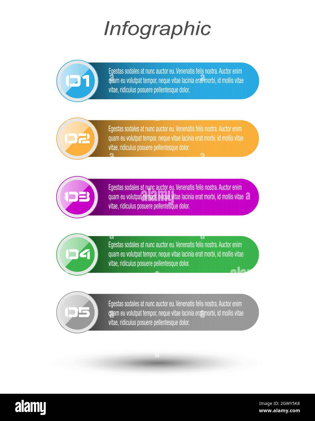 Infographic design template with paper tags Stock Vector Image & Art ...