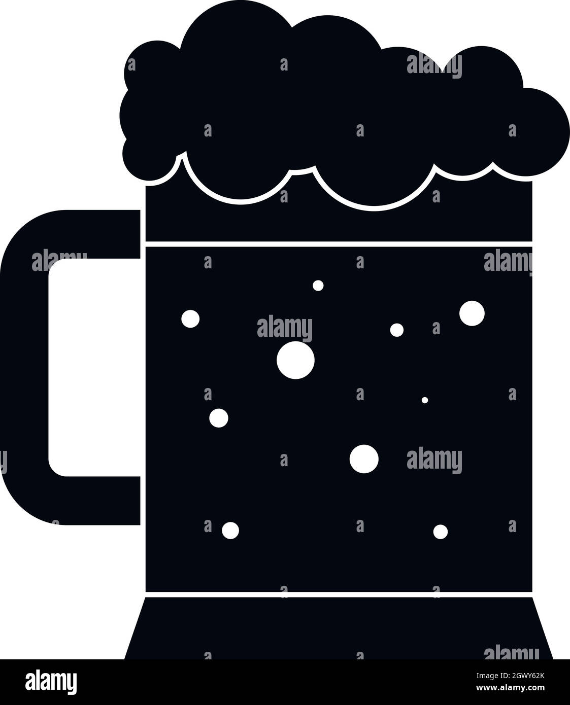 Beer mug icon, simple style Stock Vector Image & Art - Alamy