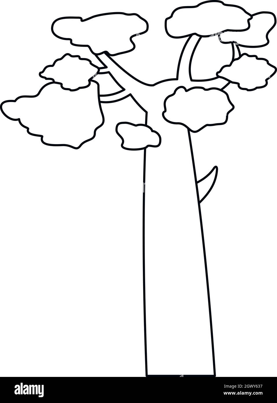 Baobab australia Stock Vector Images - Alamy