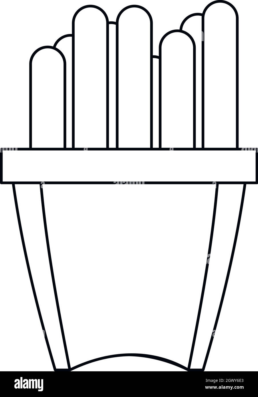 Meal box icon outline Stock Vector Images - Alamy