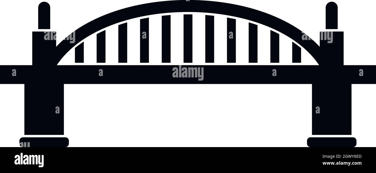 Bridge icon, simple style Stock Vector Image & Art - Alamy