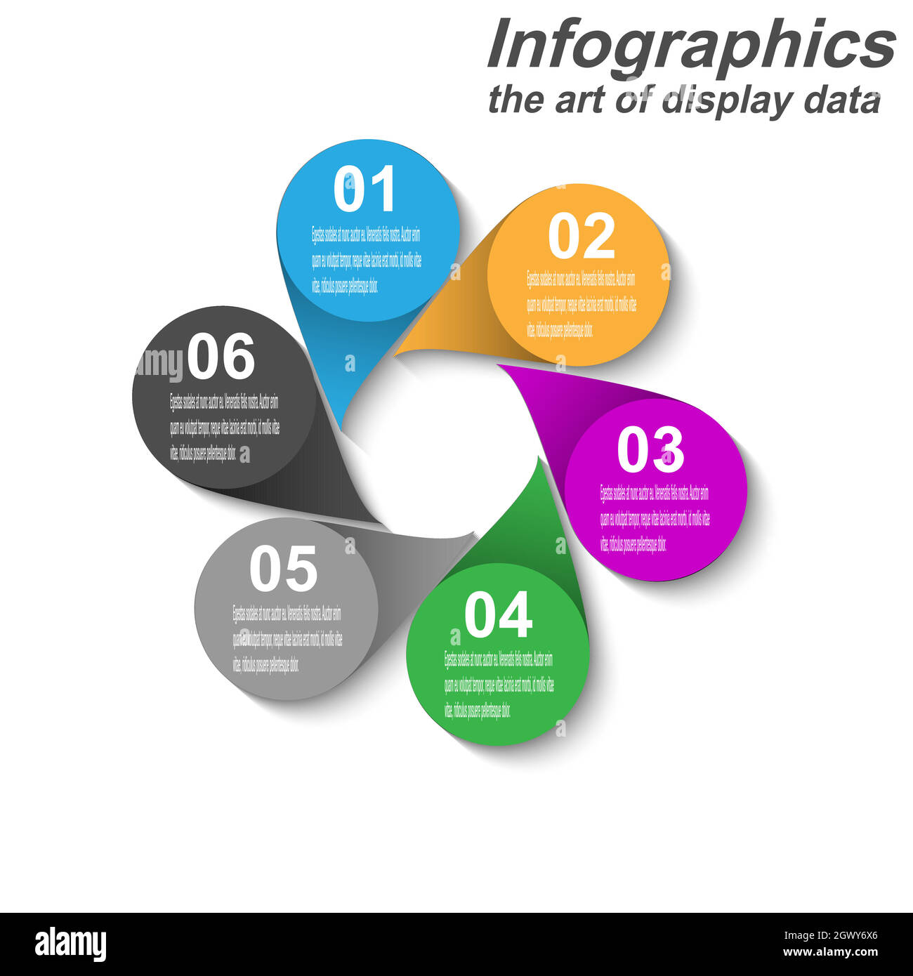 Infographic display template. Idea to display information, ranked and ...