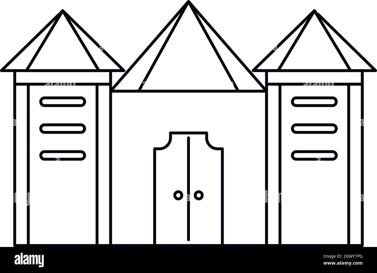 Mansion europe Stock Vector Images - Alamy