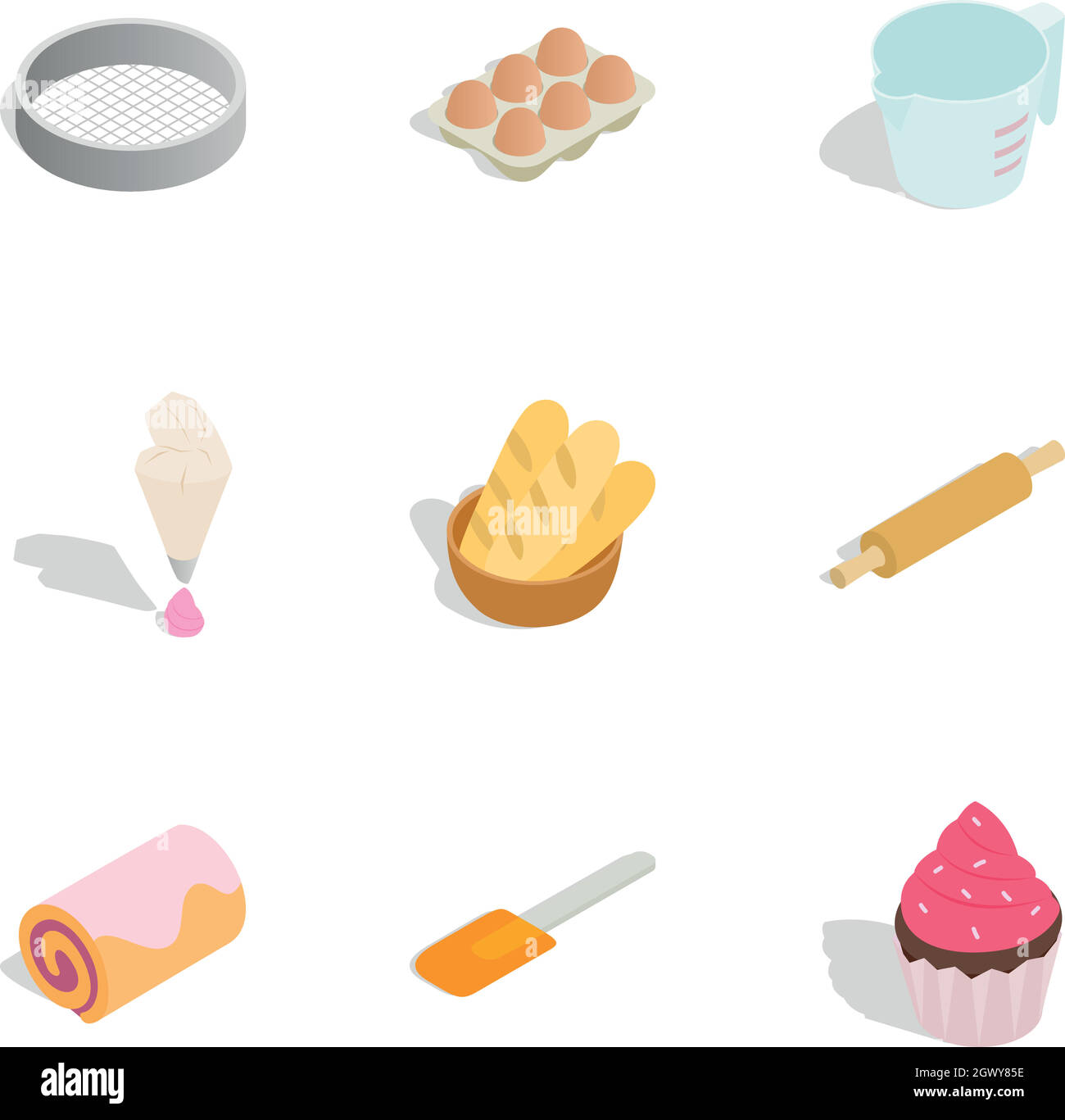 Cooking confectionery Stock Vector Images - Alamy