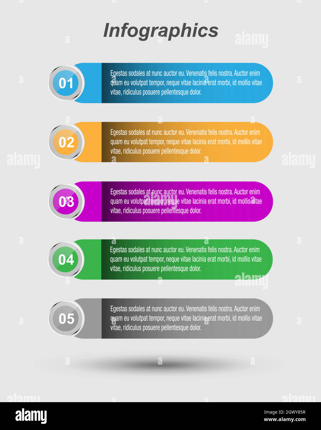 Infographic design template with paper tags Stock Vector Image & Art ...