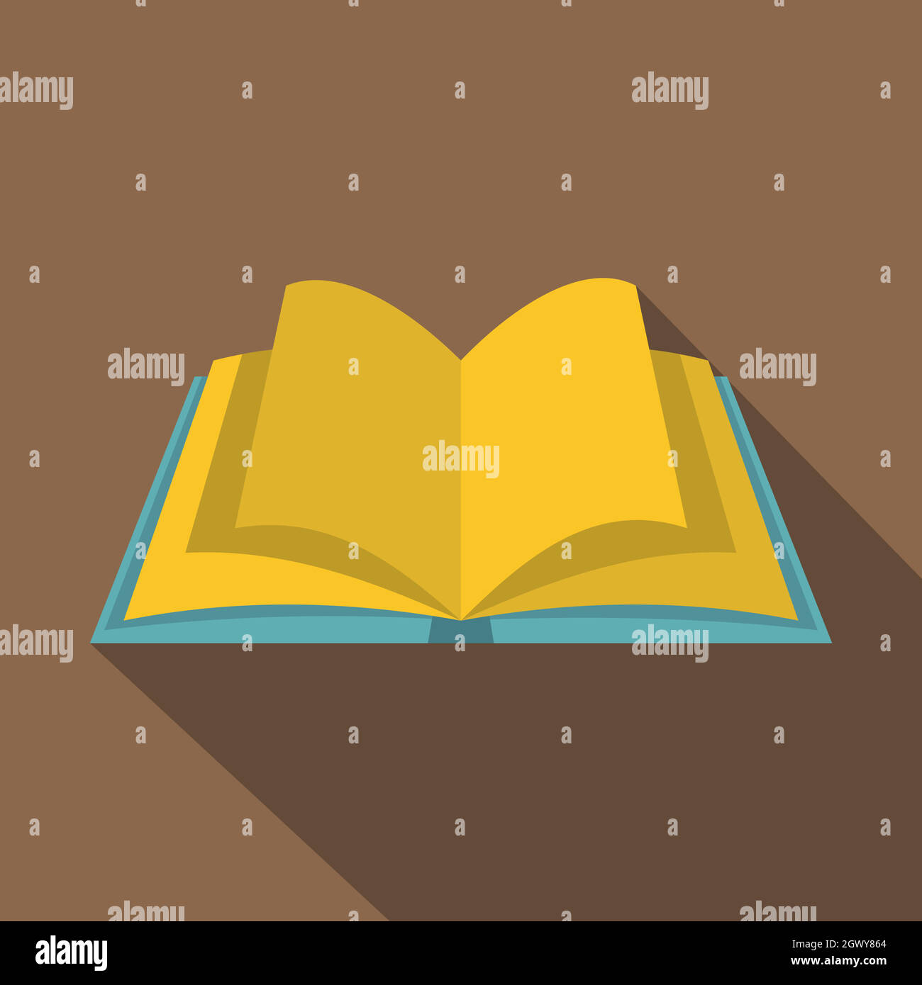 Open book cover flat hi-res stock photography and images - Alamy