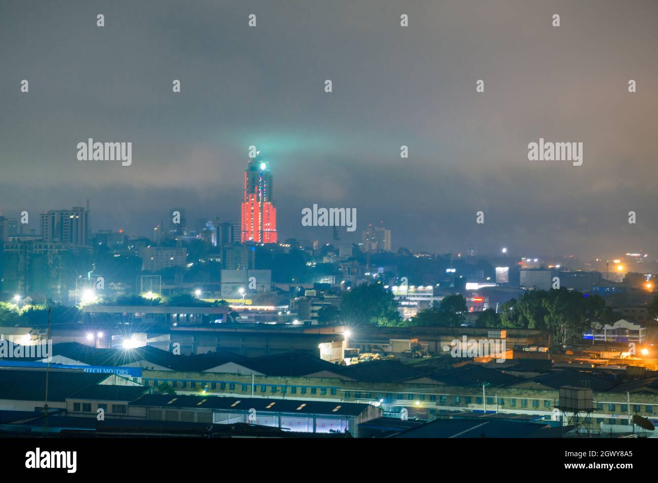 Nairobi night skyline hi-res stock photography and images - Alamy