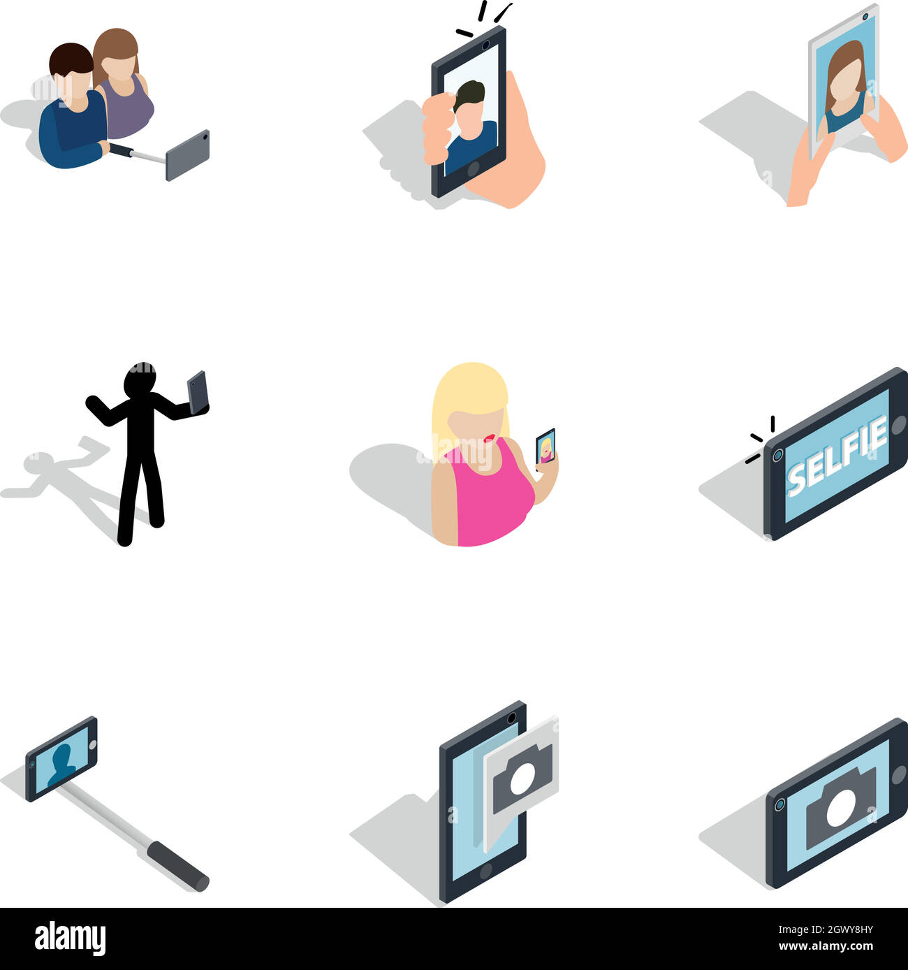 3d pose Stock Vector Images - Alamy