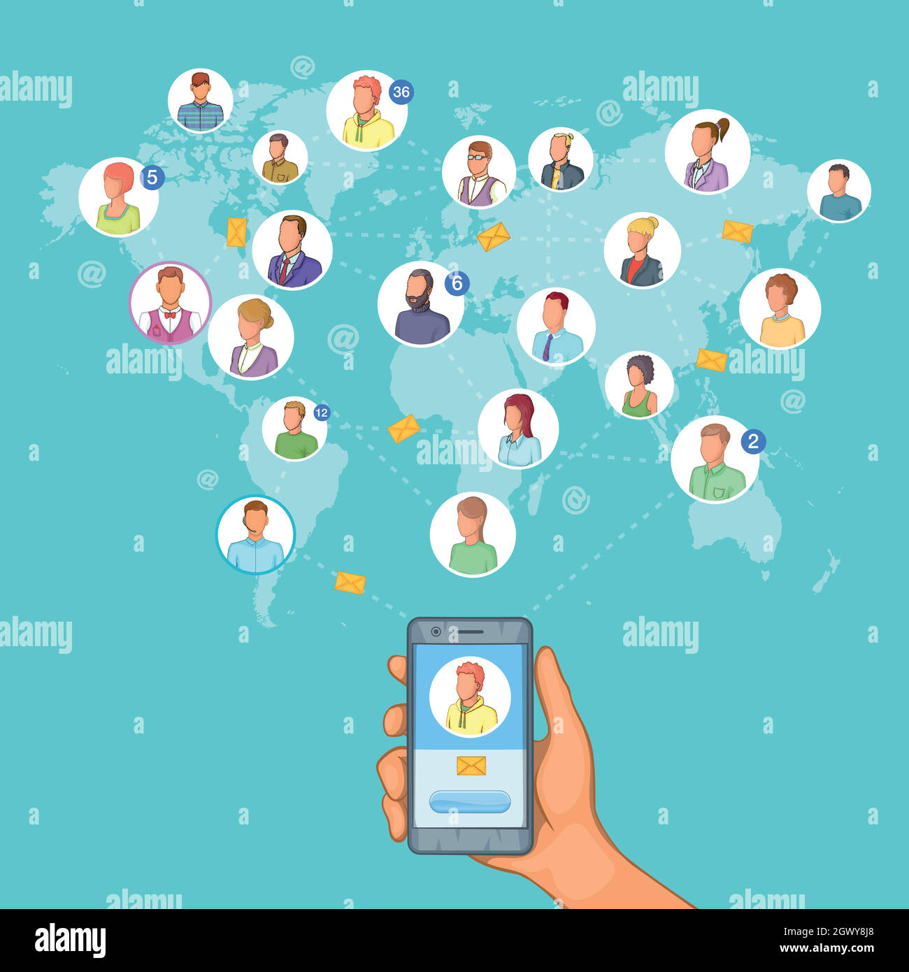 Social cartoon hi-res stock photography and images - Alamy