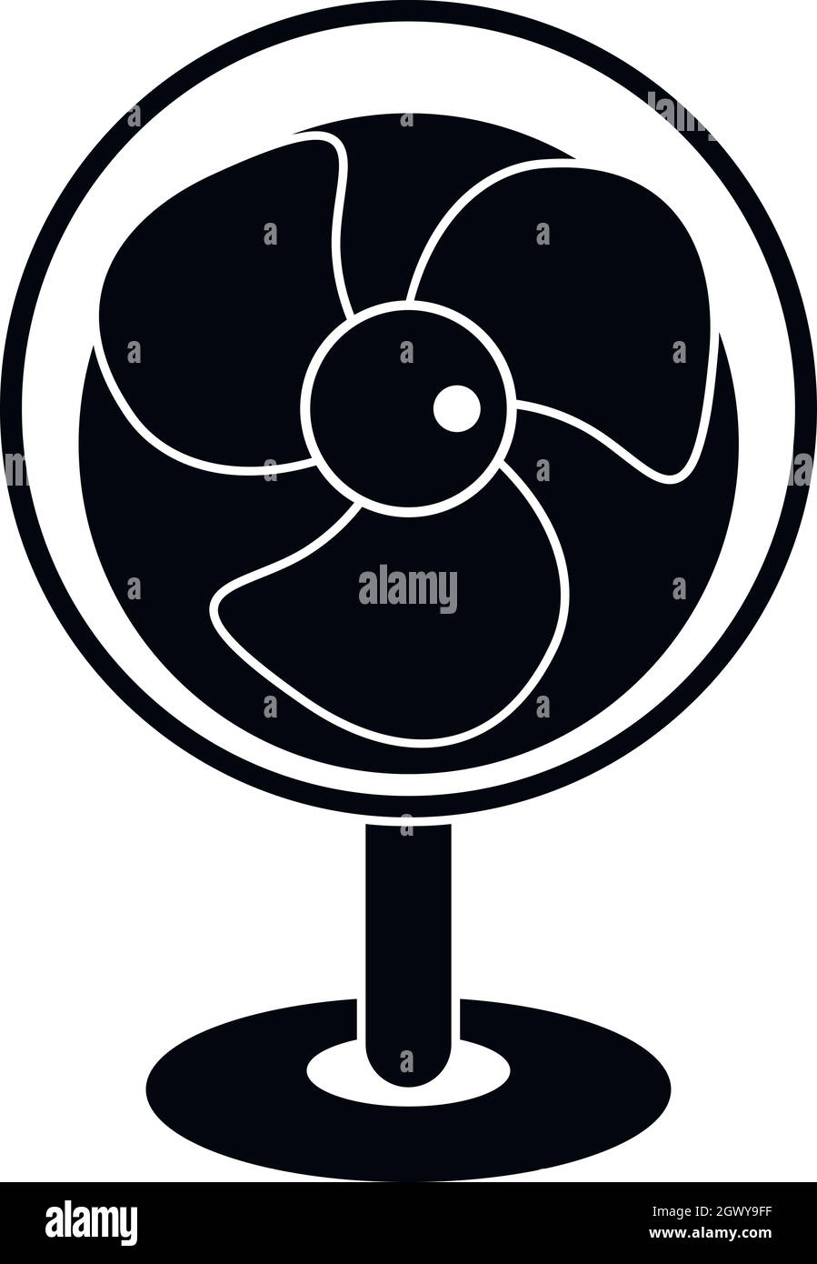 Vintage electric fan icon, simple style Stock Vector Image & Art - Alamy