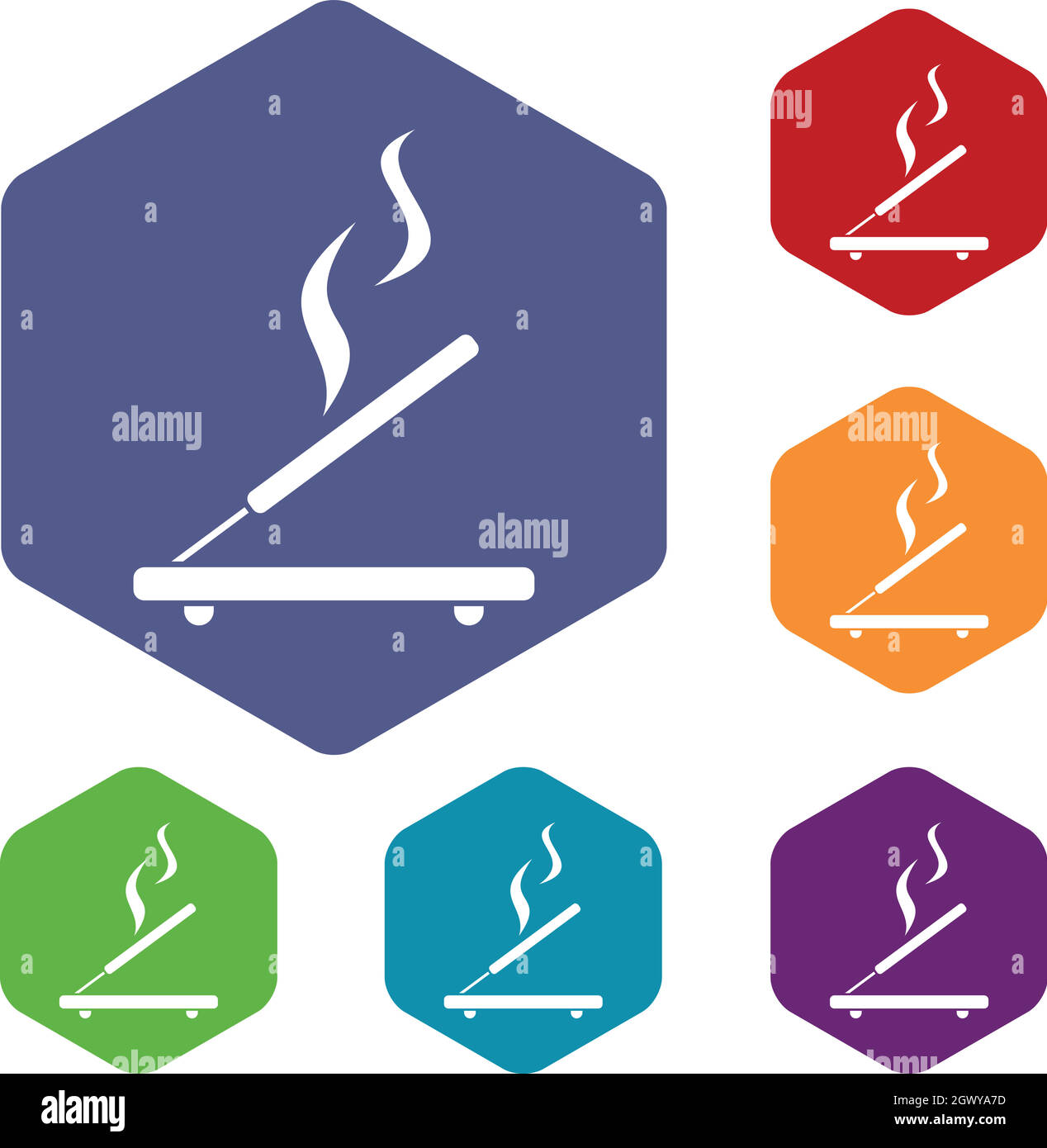 Incense sticks icons set Stock Vector Image & Art - Alamy