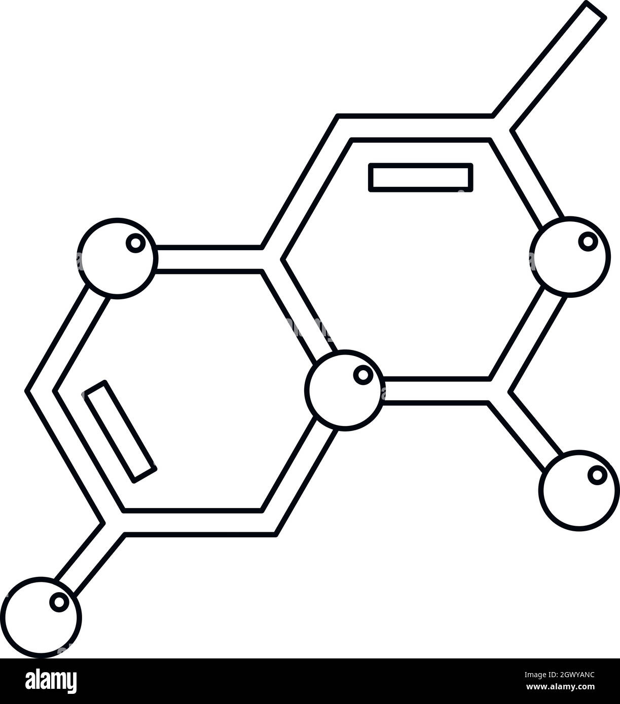 Chemistry study illustration vector Cut Out Stock Images & Pictures - Alamy