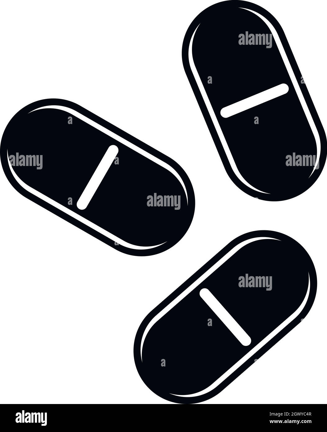 Pills blister pack icon Cut Out Stock Images & Pictures - Alamy